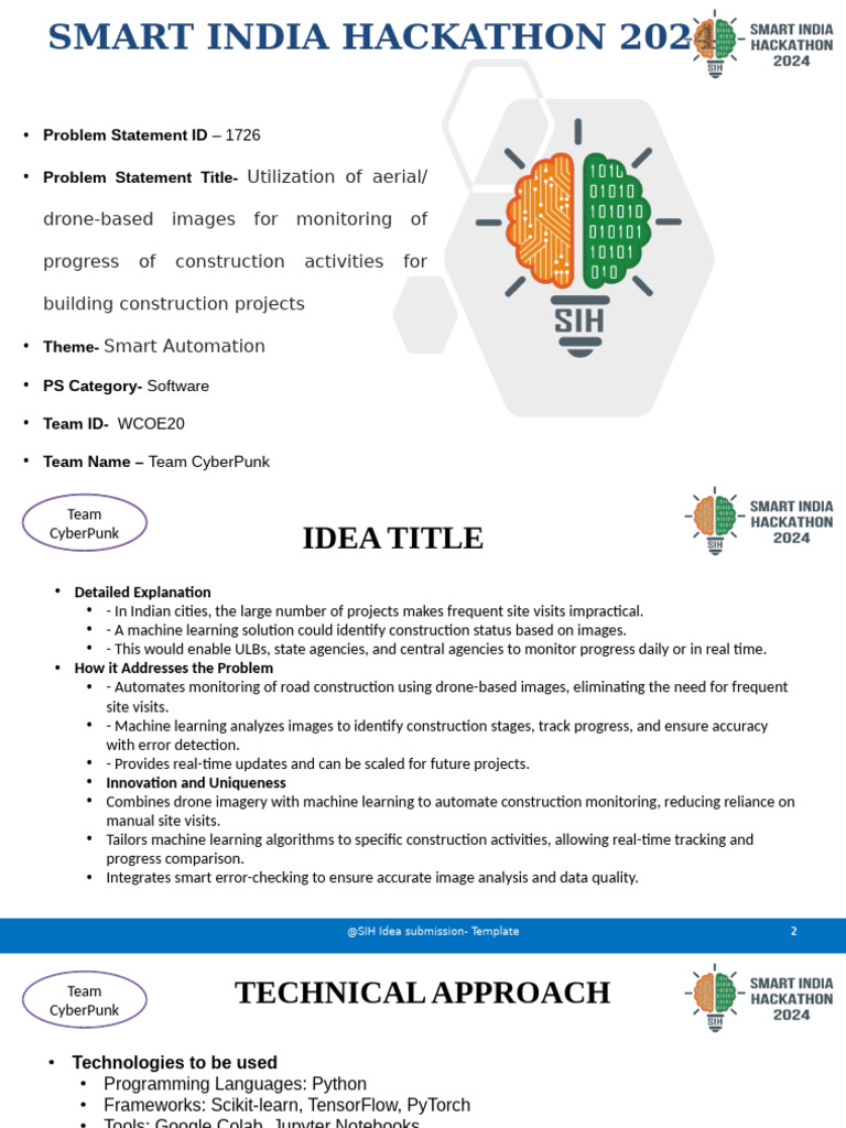 SIH2024 IDEA Presentation Format (1) New | PDF | Machine Learning ...