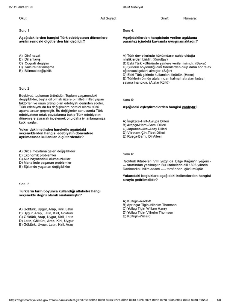 OGM Materyal Tde | PDF