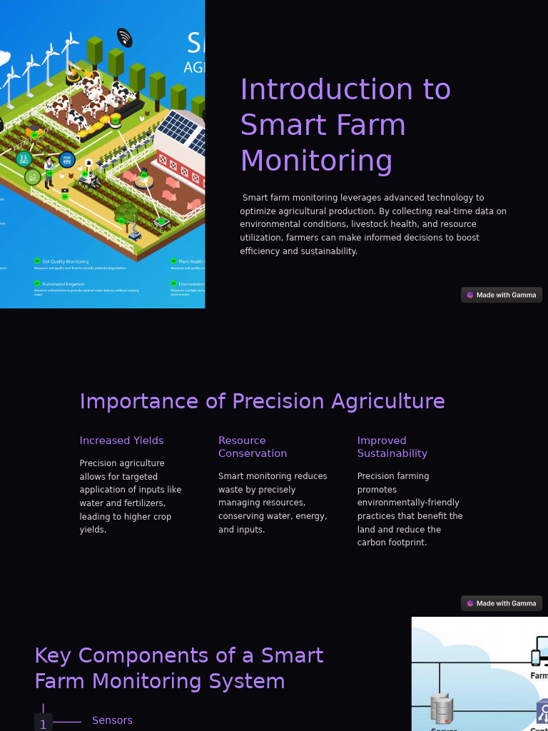 Introduction To Smart Farm Monitoring | PDF | Agriculture | Earth Sciences Introduction To Smart Farm Monitoring | PDF | Agriculture | Earth Sciences