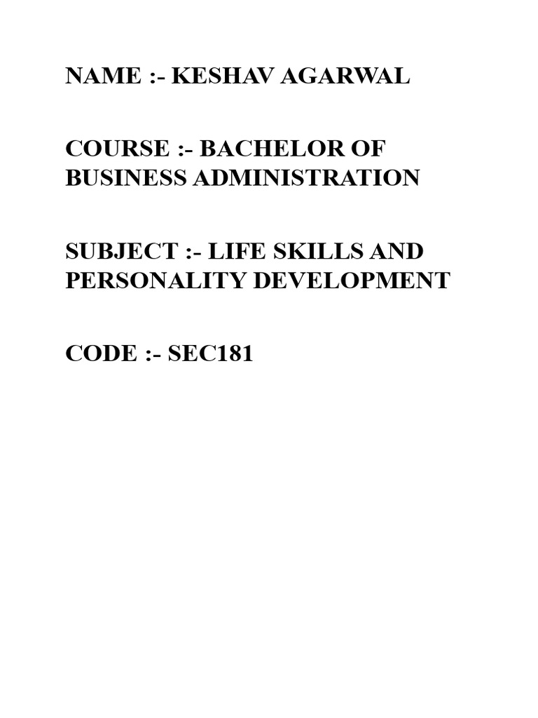 Kesav Projest | PDF | Communication | Psychology