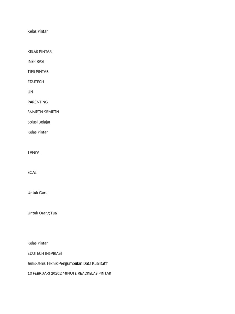 Kelas Pintar-WPS Office. Metopel | PDF