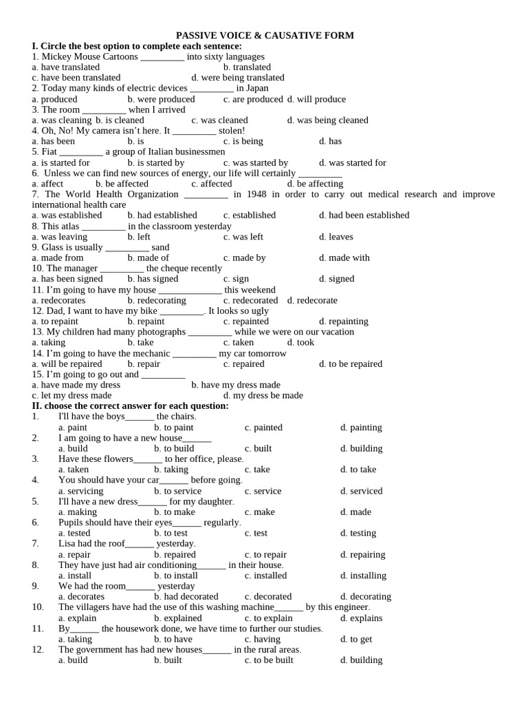 Causative Form | PDF