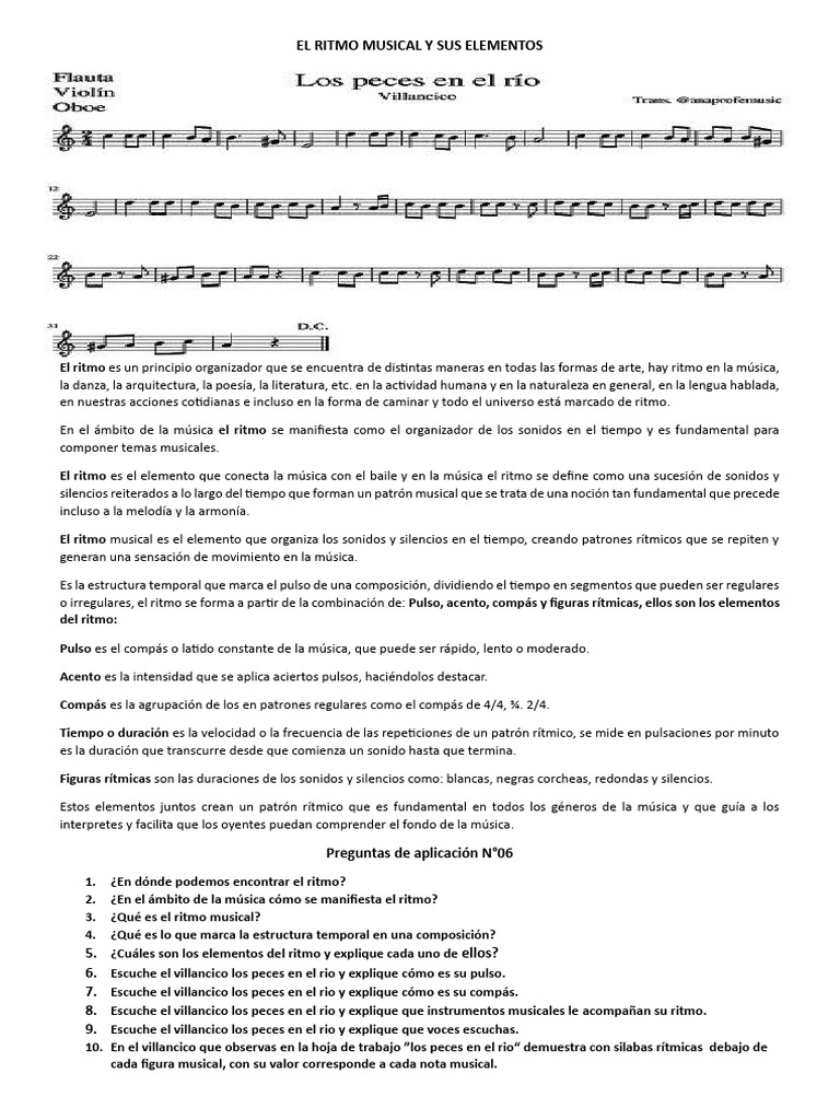 Elementos del Ritmo Musical | PDF | Ritmo | Musicología