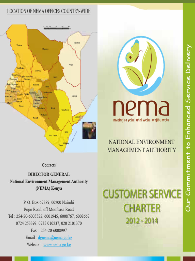 NEMA Customer Service Charter 2012-2014 | PDF | Environmental Impact ...