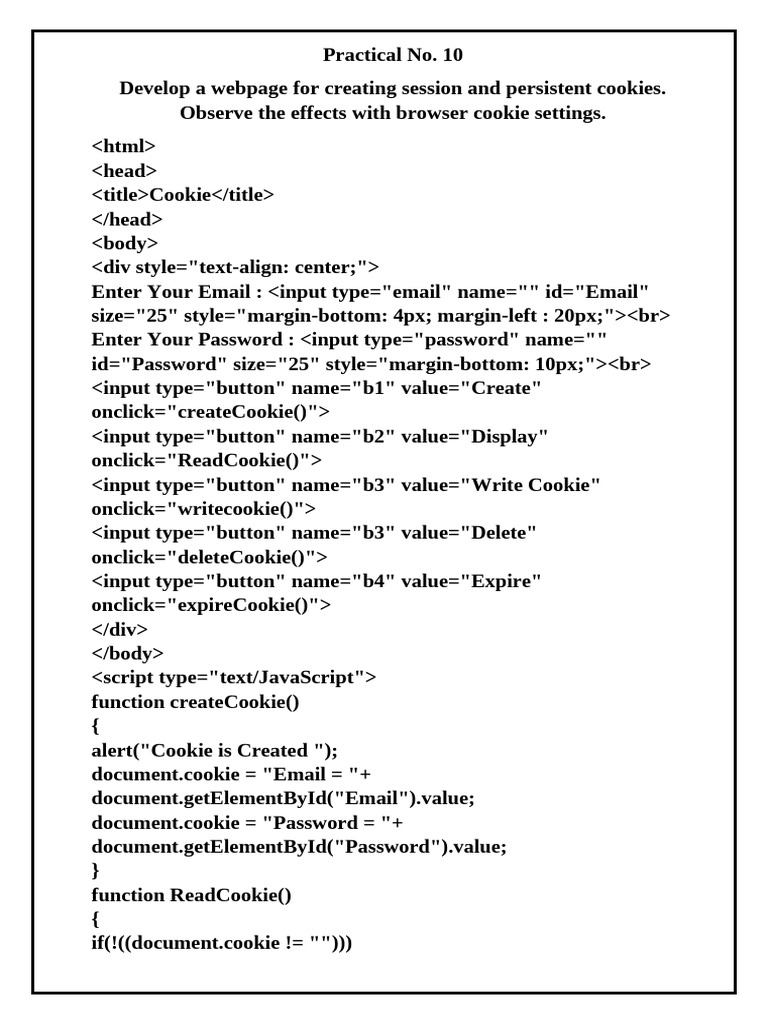 Css Practical 10 Pdf