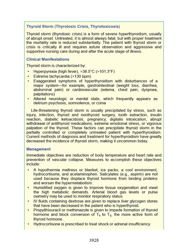 Thyroid Storm | PDF | Hyperthyroidism | Thyroid