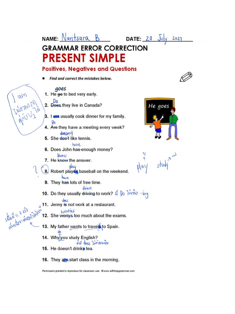 Grammar Review | PDF