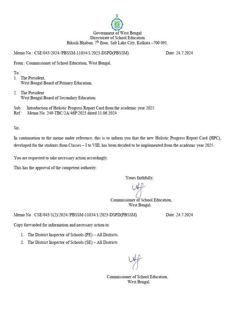 Introduction of Holistic Progress Report Card | PDF