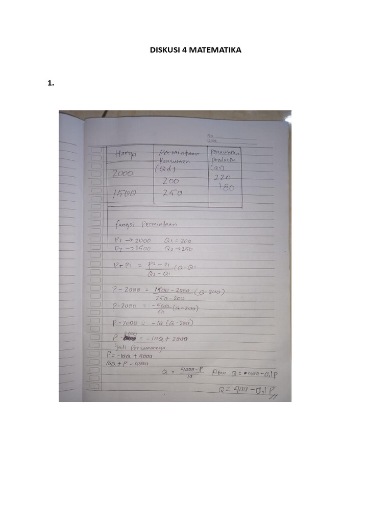 Diskusi 4 Matematika | PDF