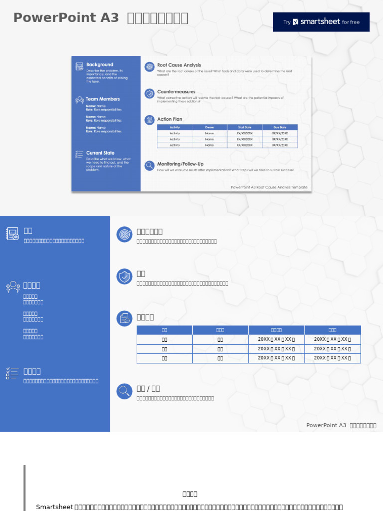 A3 根本原因分析 模板 12165 | PDF