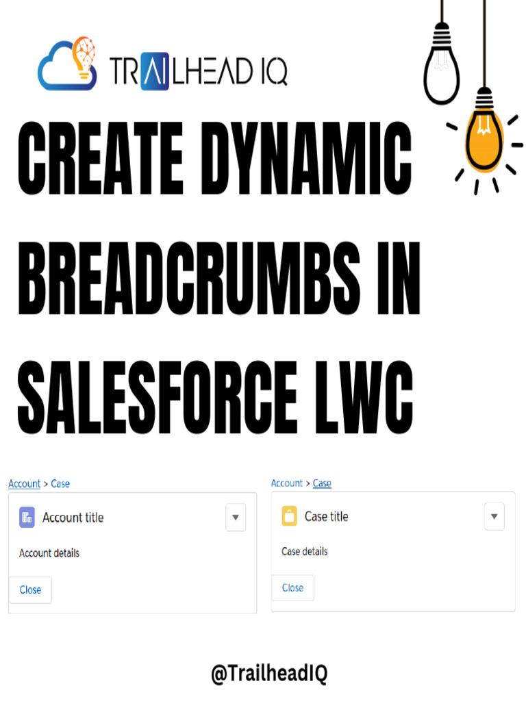 Create Dynamic Breadcrumbs In Salesforce Pdf Mobile App Computer