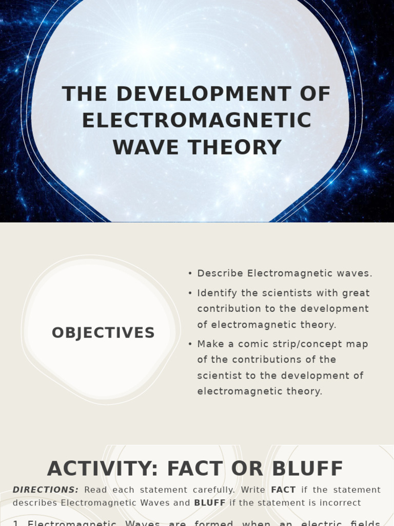 The Development of Electromagnetic Wave Theory | PDF | Electromagnetism ...