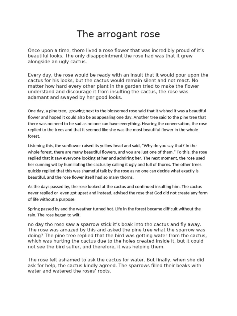 The Arrogant Rose | PDF