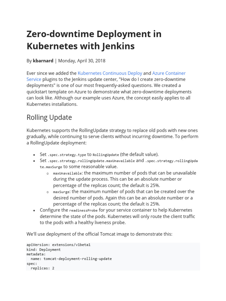Zero-Downtime Deployment | PDF | Information Technology | Systems ...