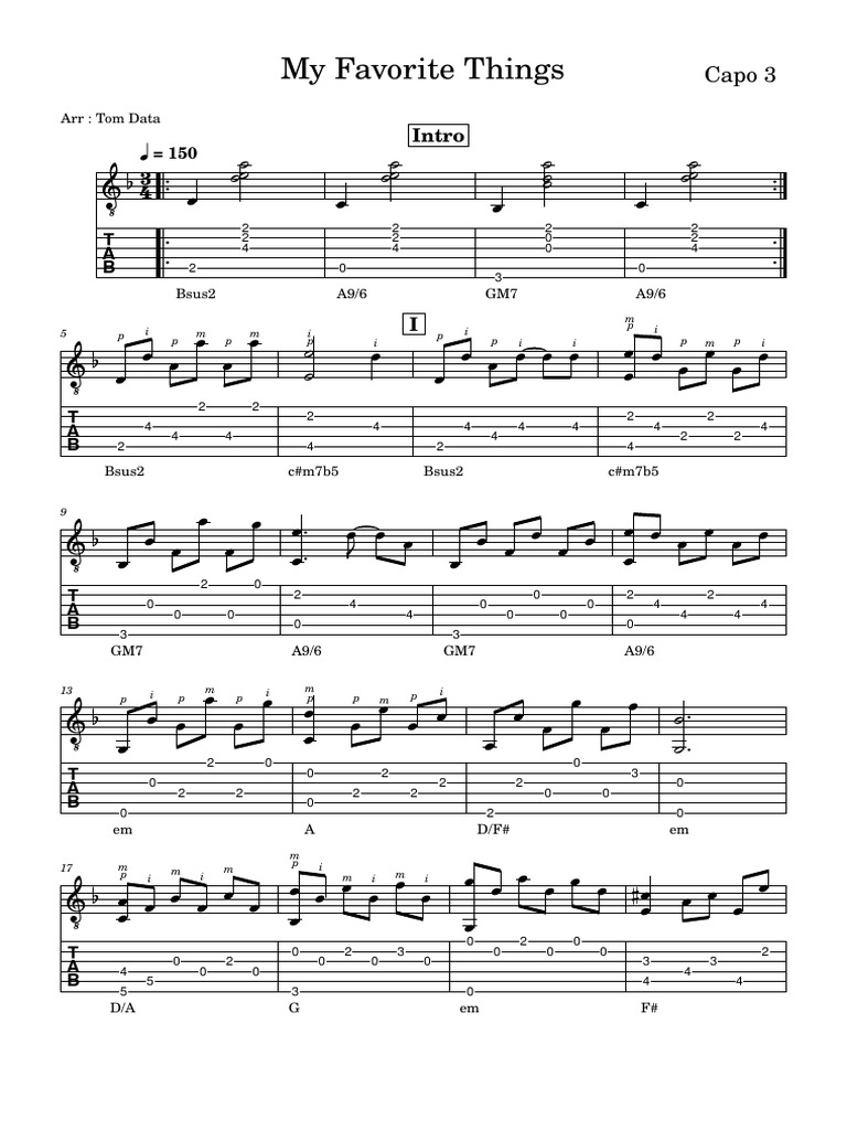 My Favorite Things | PDF