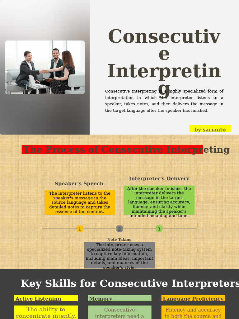 Consecutive Interpreting (Sarianto) | PDF | Language Interpretation | Fluency
