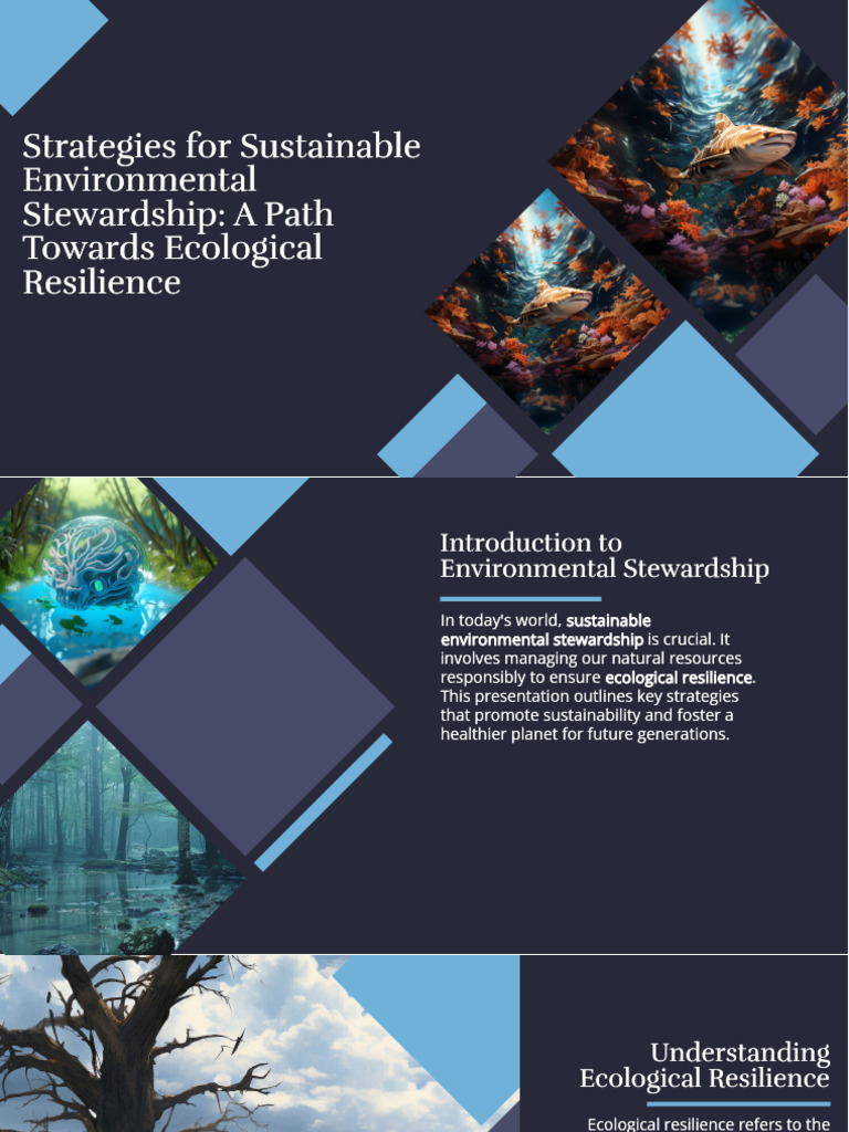 Slidesgo Strategies For Sustainable Environmental Stewardship A Path ...