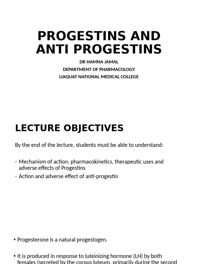 Progestogens and Anti Progestogens | PDF | Menstrual Cycle | Endocrinology