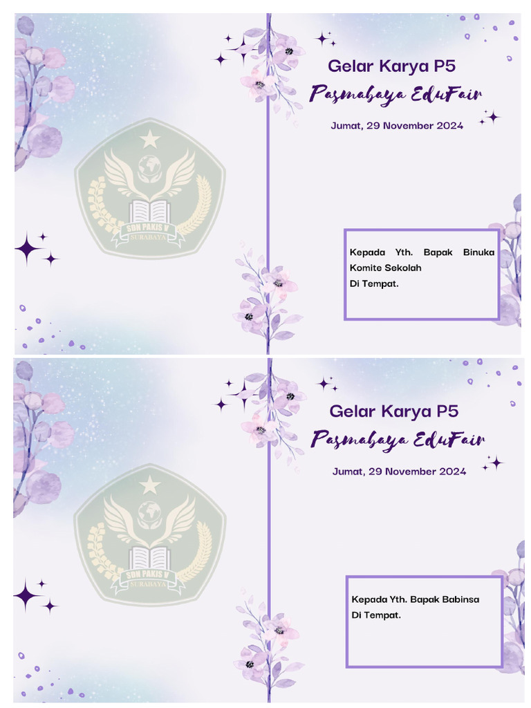 Undangan Depan | PDF