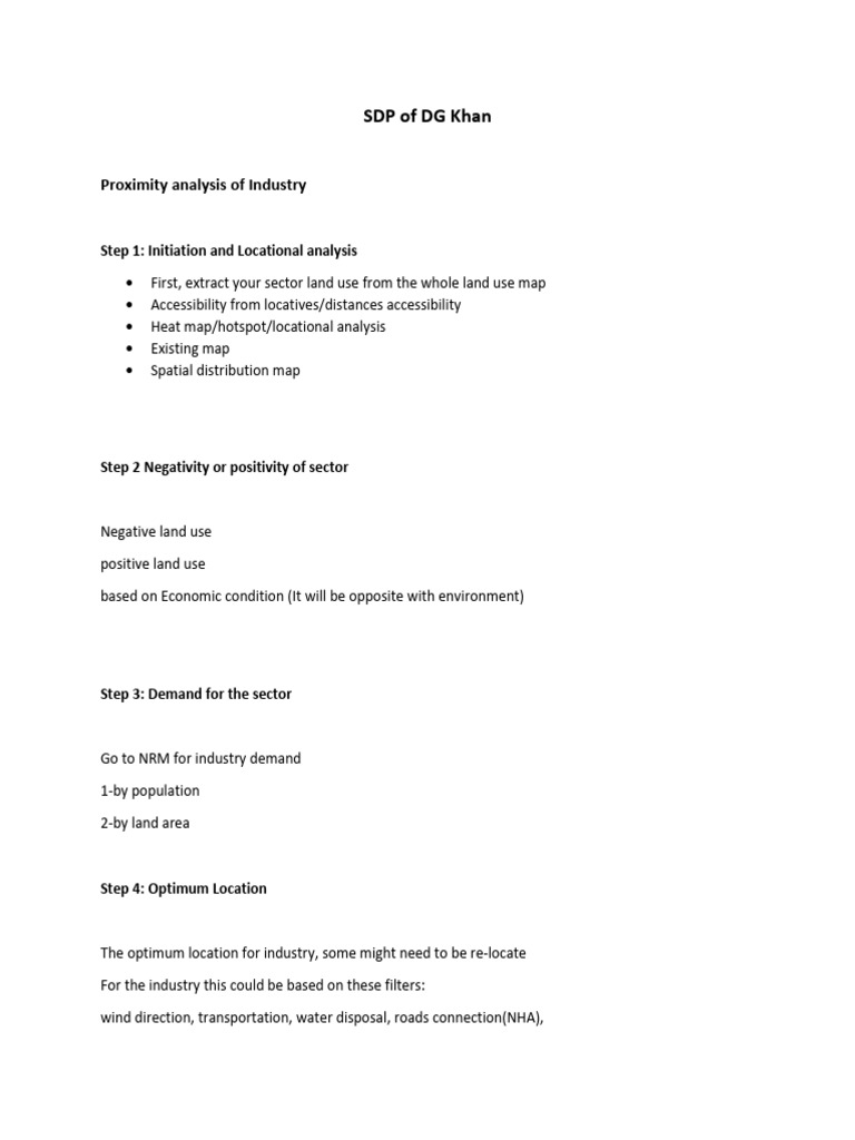 Proximity Analysis SDP | PDF