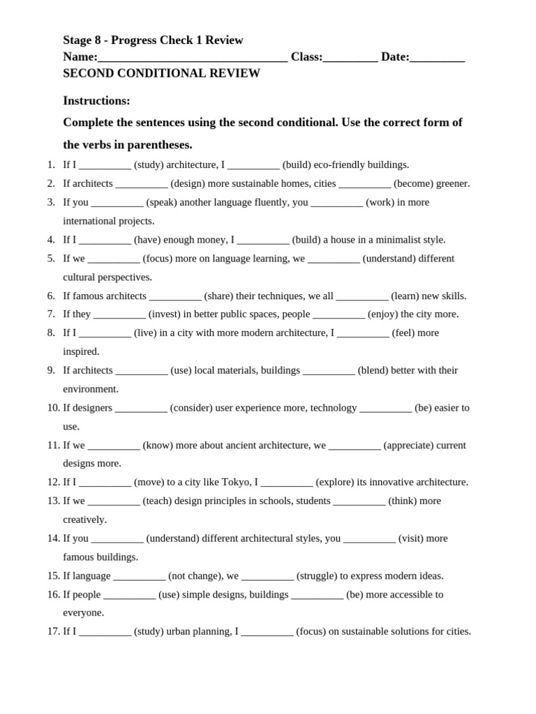 S8.W7.U2.L2.11.1+2.LP - Second Conditional | PDF | Human Communication | Cognition