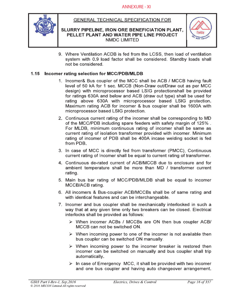 Annexure-Ix GTS For LSCP | PDF