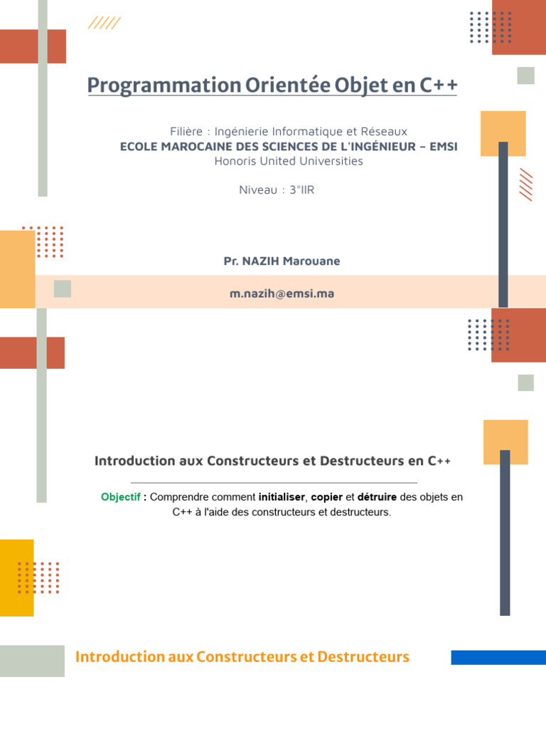 Construct Eurs | PDF | Constructeur (programmation) | Programmation