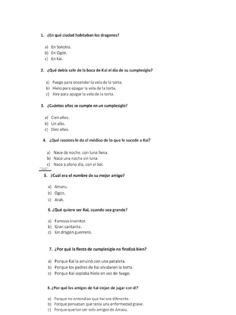 Evaluacion 2 Del Libro Del Viaje de Kay | PDF