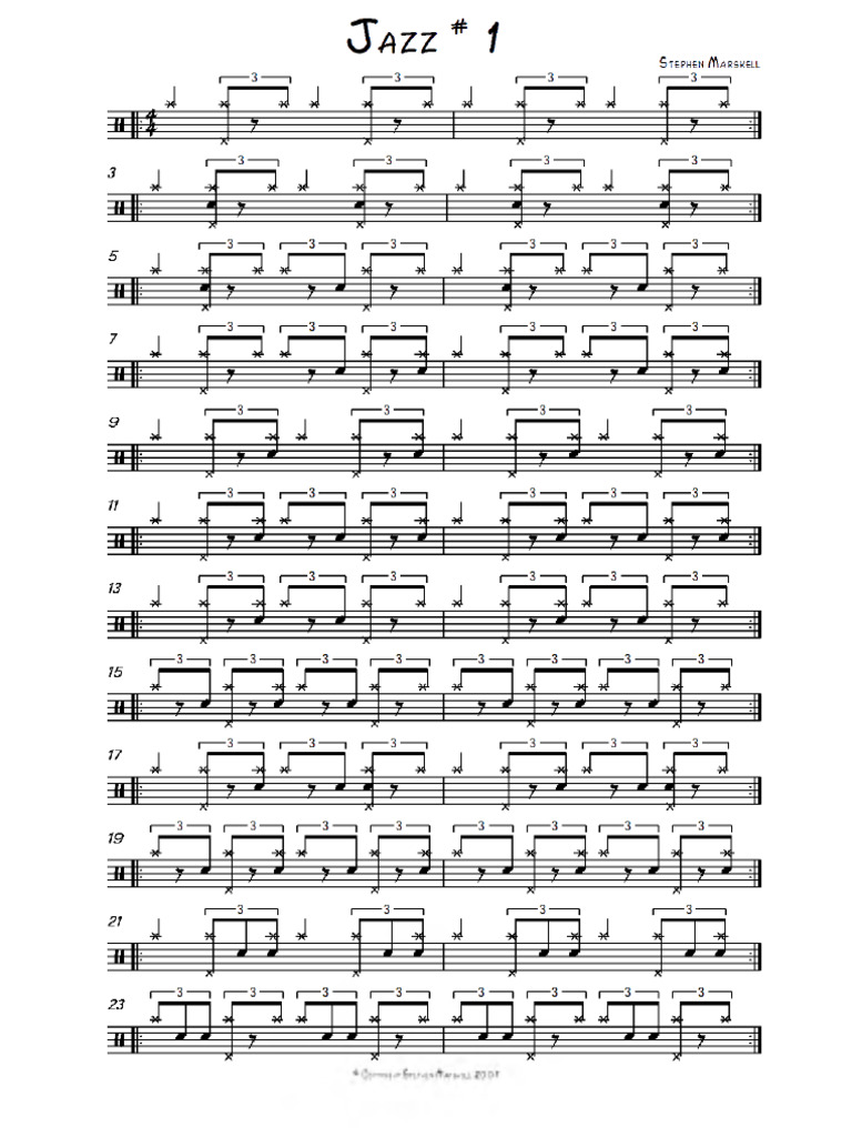 Drums-Jazz Drum Kit Lessons | PDF