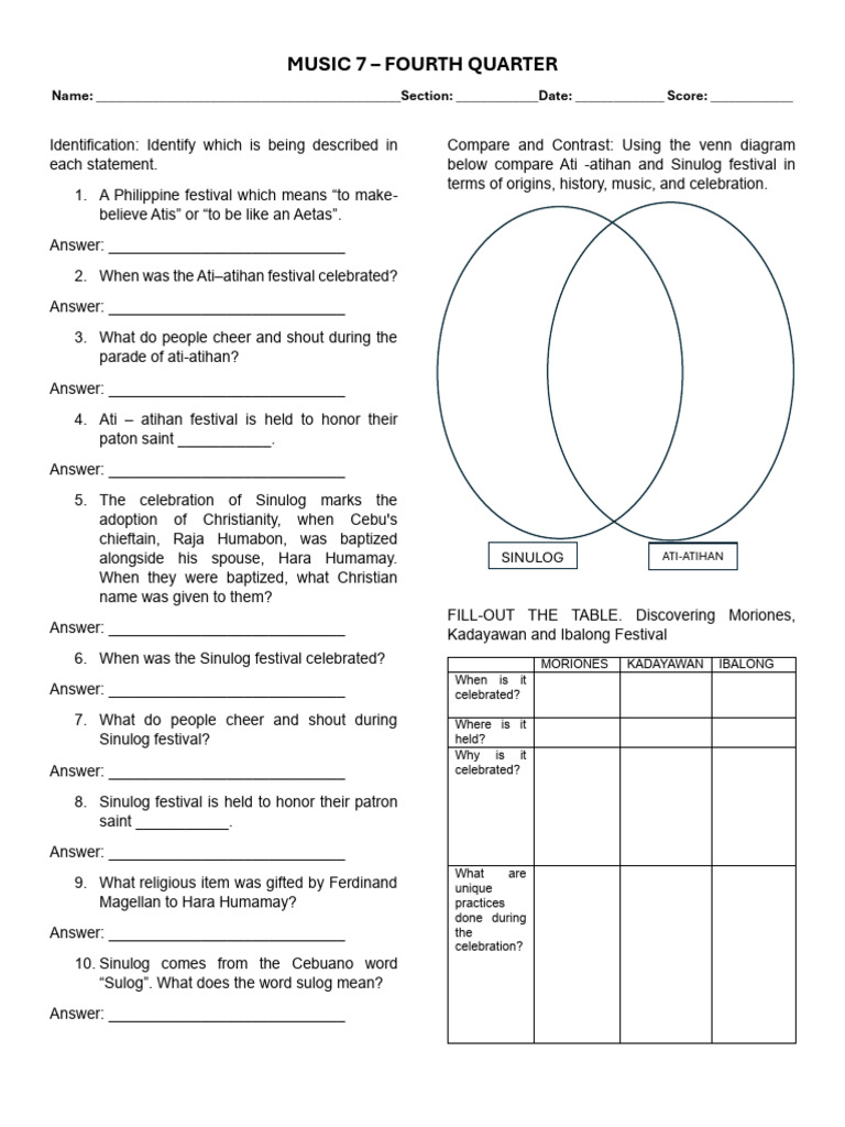 Asynchronous Activity - Mapeh | PDF | Philippines | Cebu