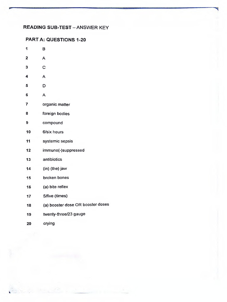 Reading - 4 - Ans | PDF