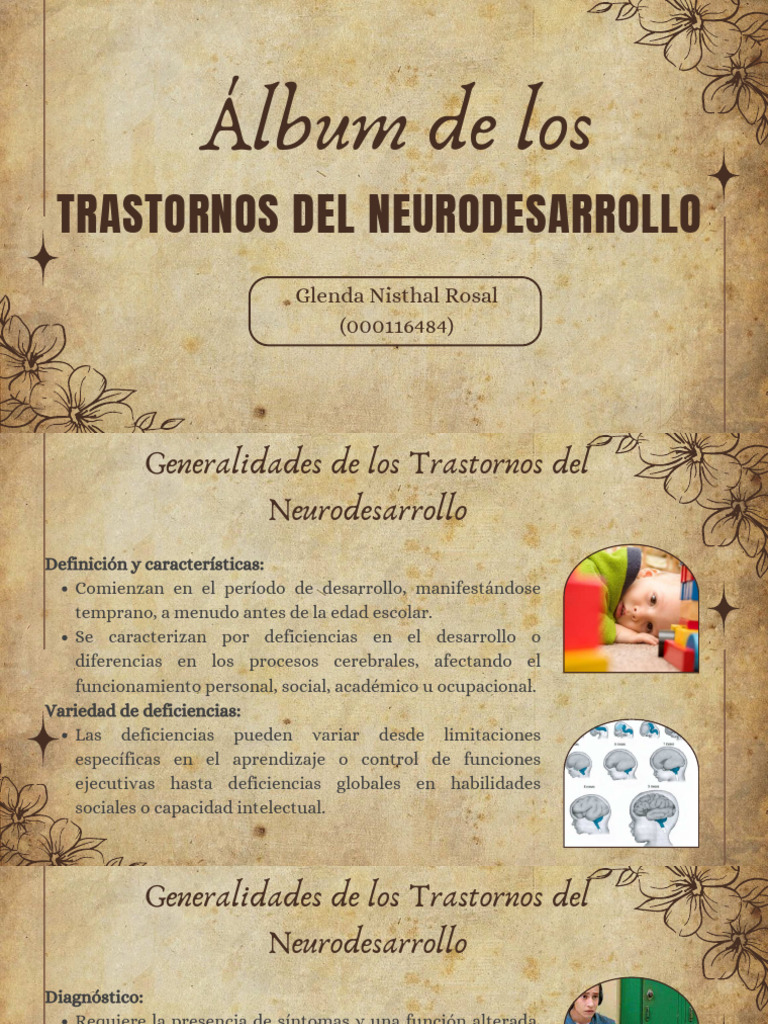 Trastornos Del Neurodesarrollo | PDF | Desorden hiperactivo y deficit de atencion | Espectro autista