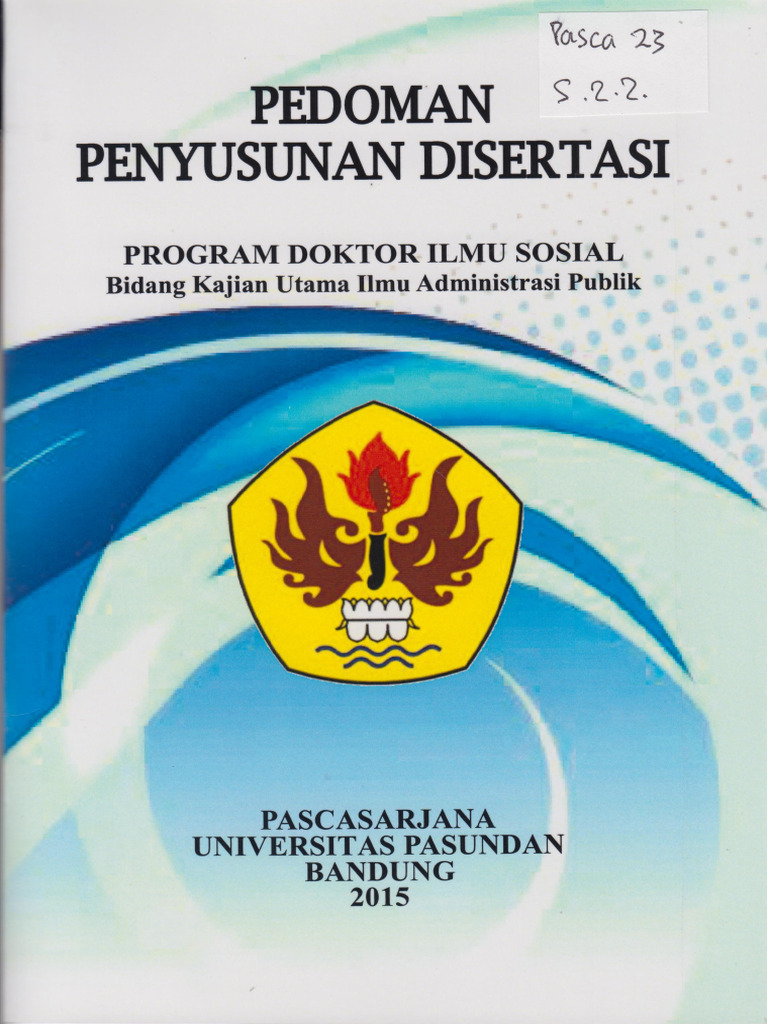 Ok - Pedoman Penyusunan Disertasi | PDF