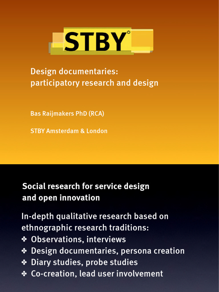 Design Documentaries in Discovery Research | PDF | Documentary Film ...