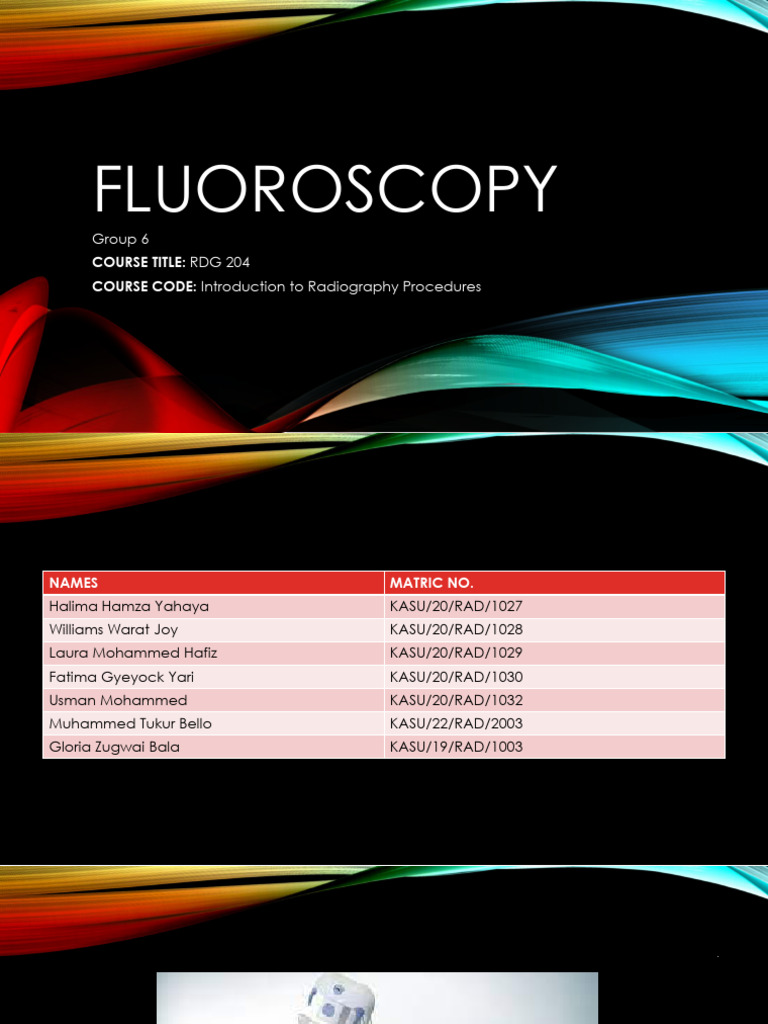 FLUOROS | PDF | Radiography | X Ray