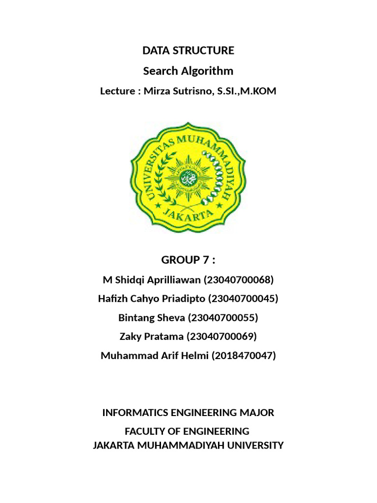 Data Structure (Search Algorthm) | PDF | Time Complexity | Computer Science