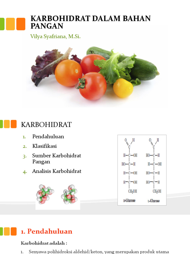 Karbohidrat Dalam Bahan Pangan | PDF