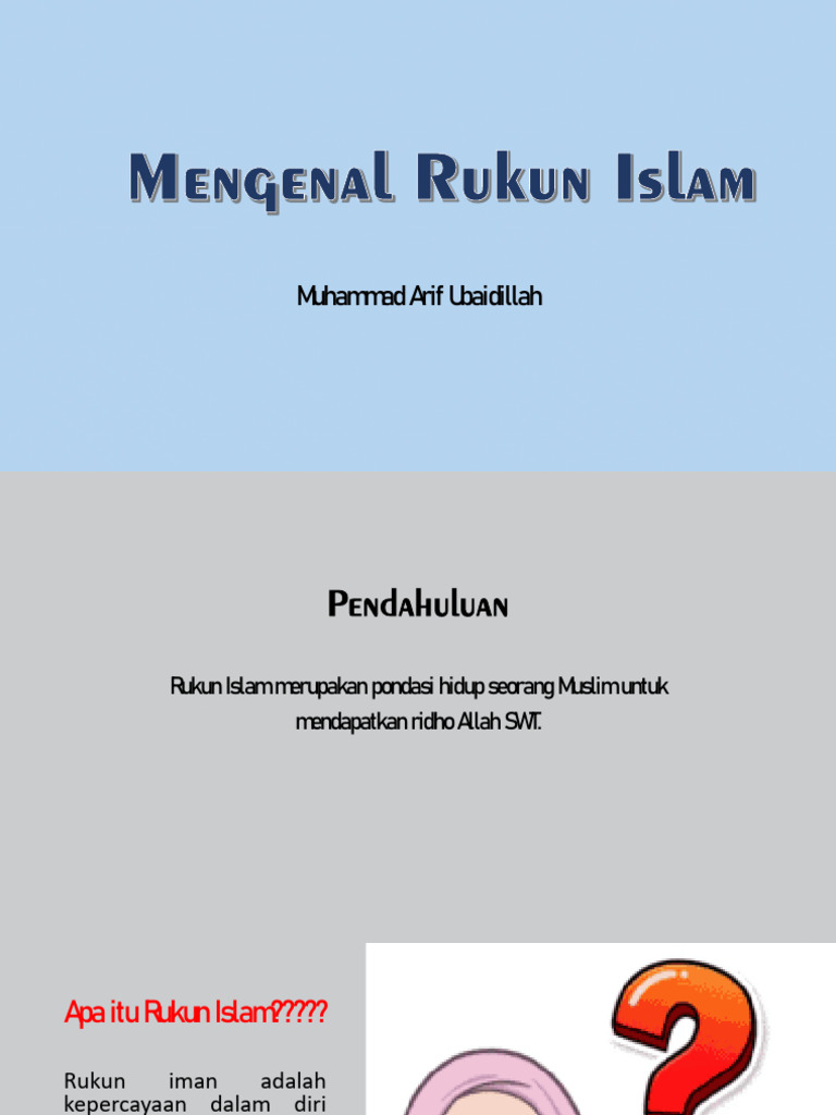 Mengenal Rukun Islam | PDF