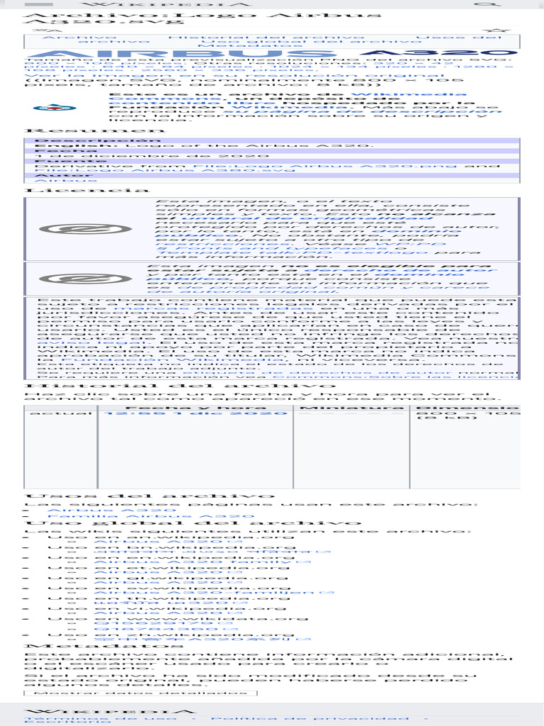 ArchivoLogo Airbus A320.Svg - Wikipedia, La Enciclopedia Libre | PDF ...