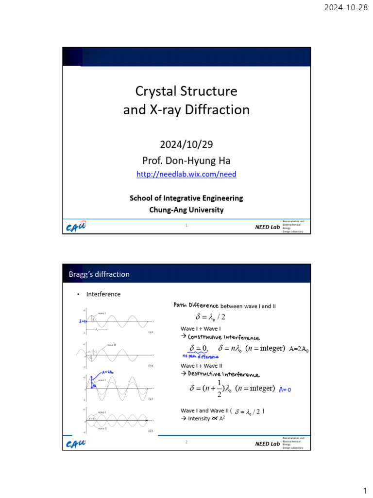 Xray 24 Final | PDF | Diffraction | Applied And Interdisciplinary Physics