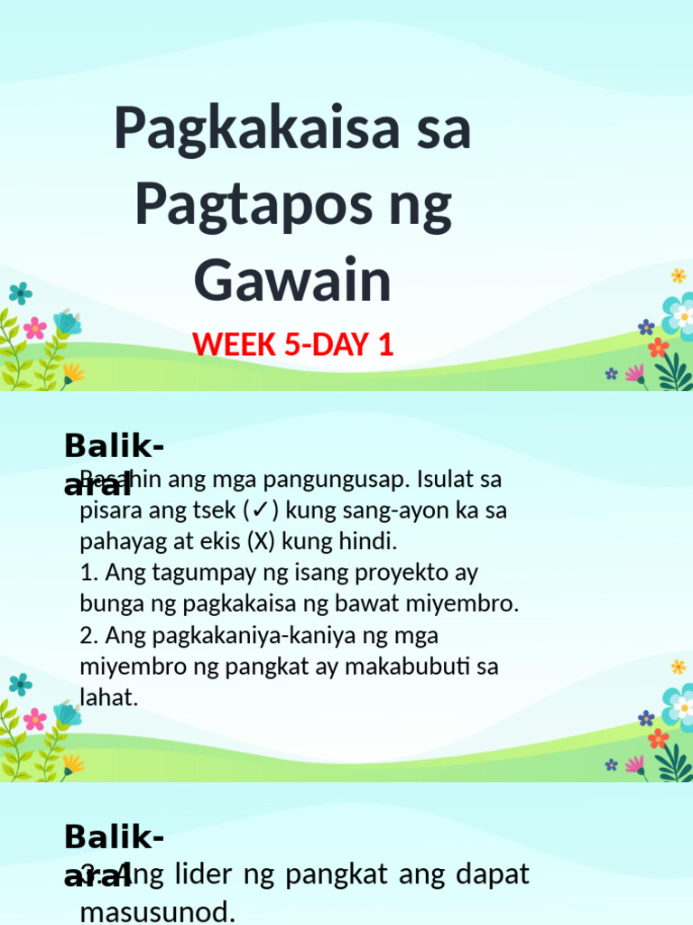 Q1 PPT Week 5 - Esp 5 | PDF