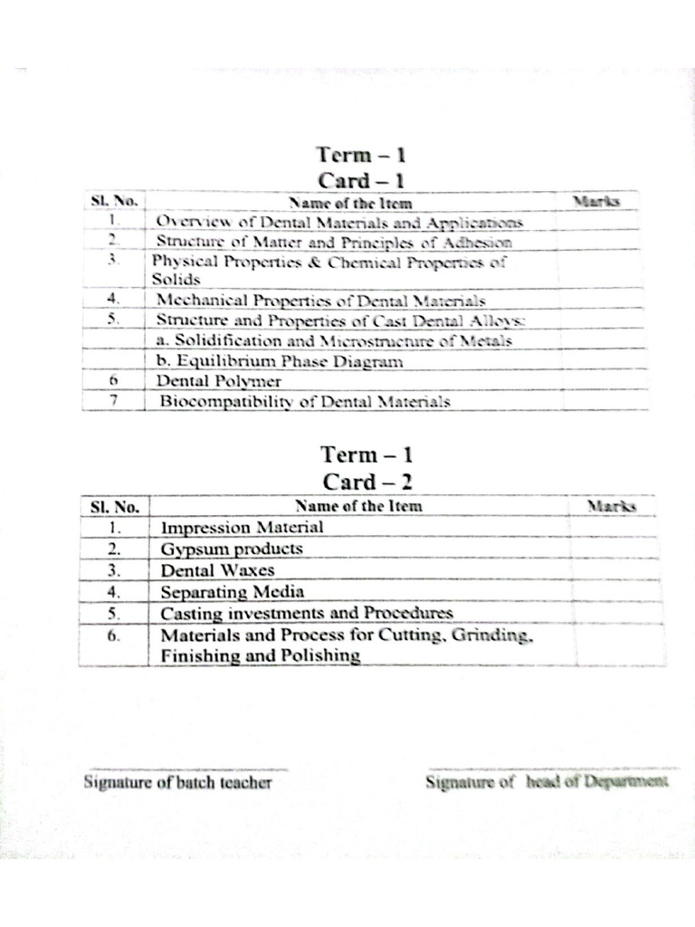 SDM Card 1st Year | PDF