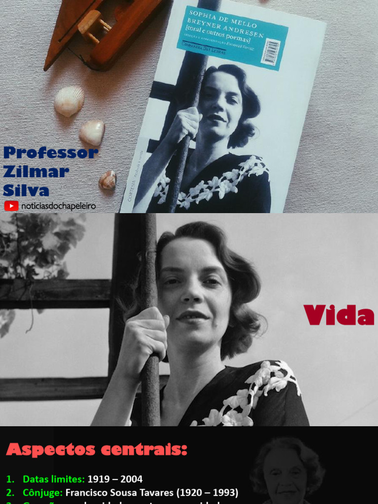 Coral e Outros Poemas, Sophia de Melllo Breyner Andresen Professor Zilmar UFRGS 2025 | PDF ...