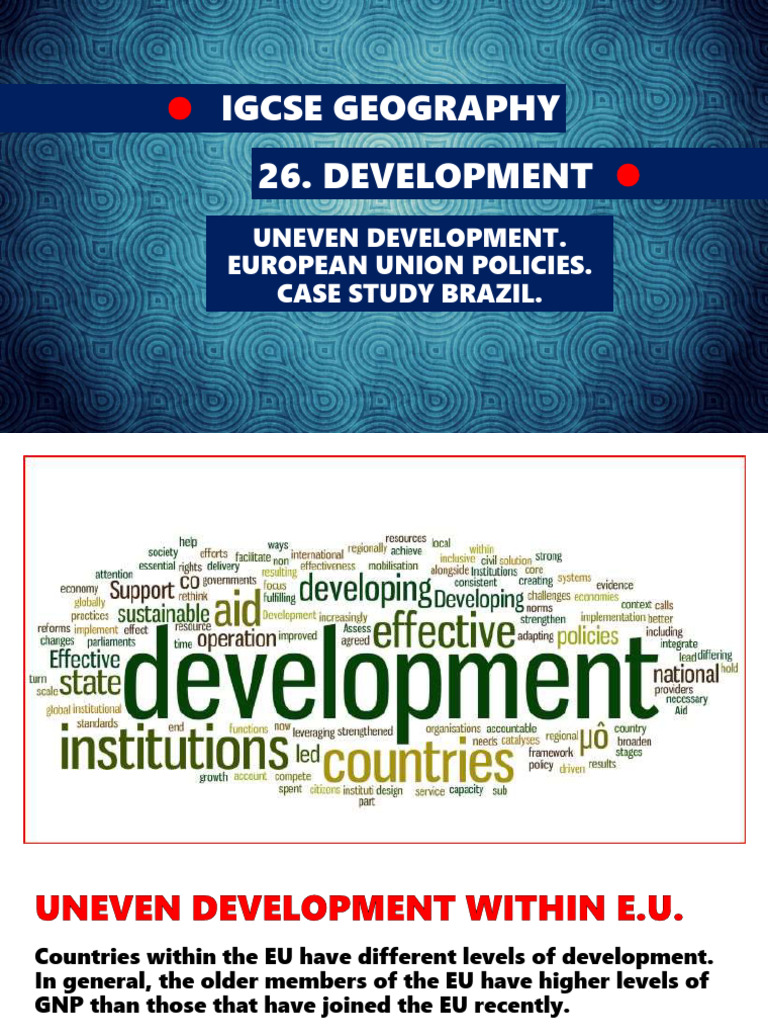26-Development Case Studies | PDF | European Union | Developing Country