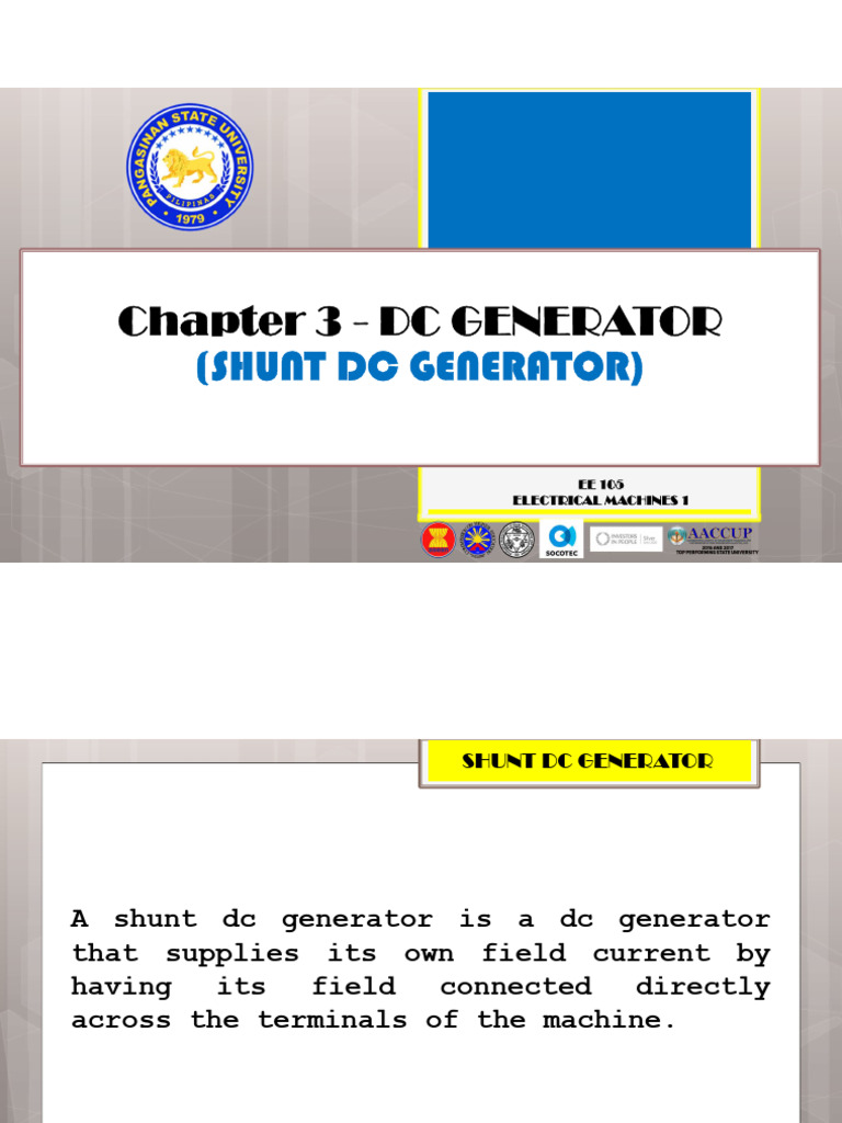 DC Generator Shunt DC Gen | PDF | Electric Generator | Electrical Equipment