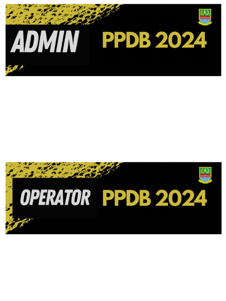 Papan Nama Meja PPDB | PDF