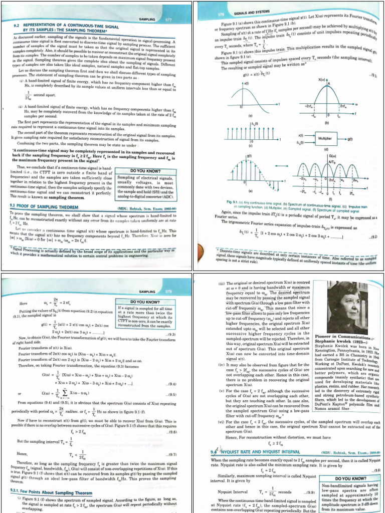 Sampling Theorem | PDF