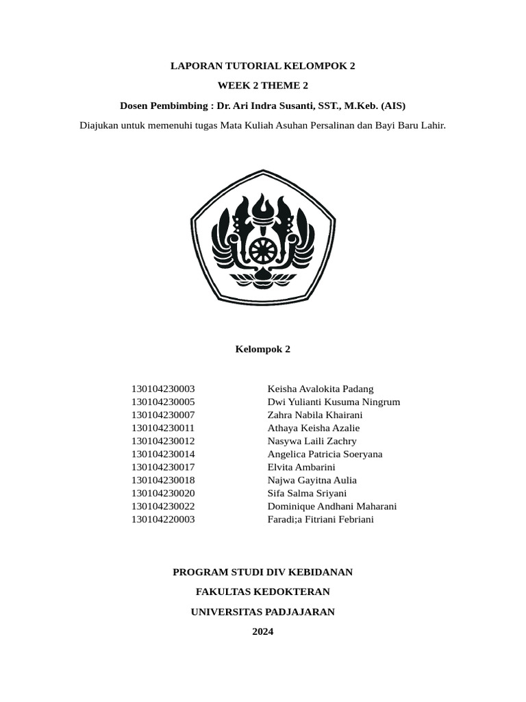 Laporan Tutorial Week 2 Theme 2 - Kelompok 2 | PDF
