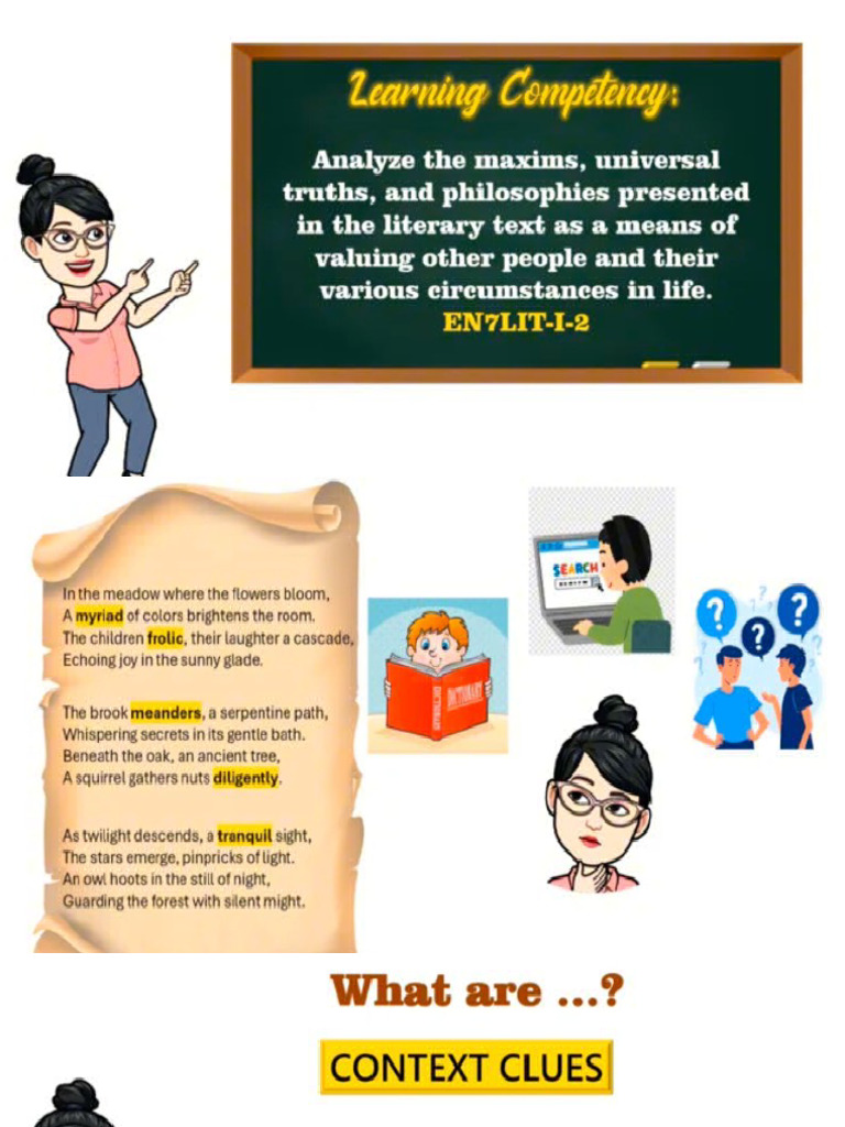 Context Clues in Poetry | PDF