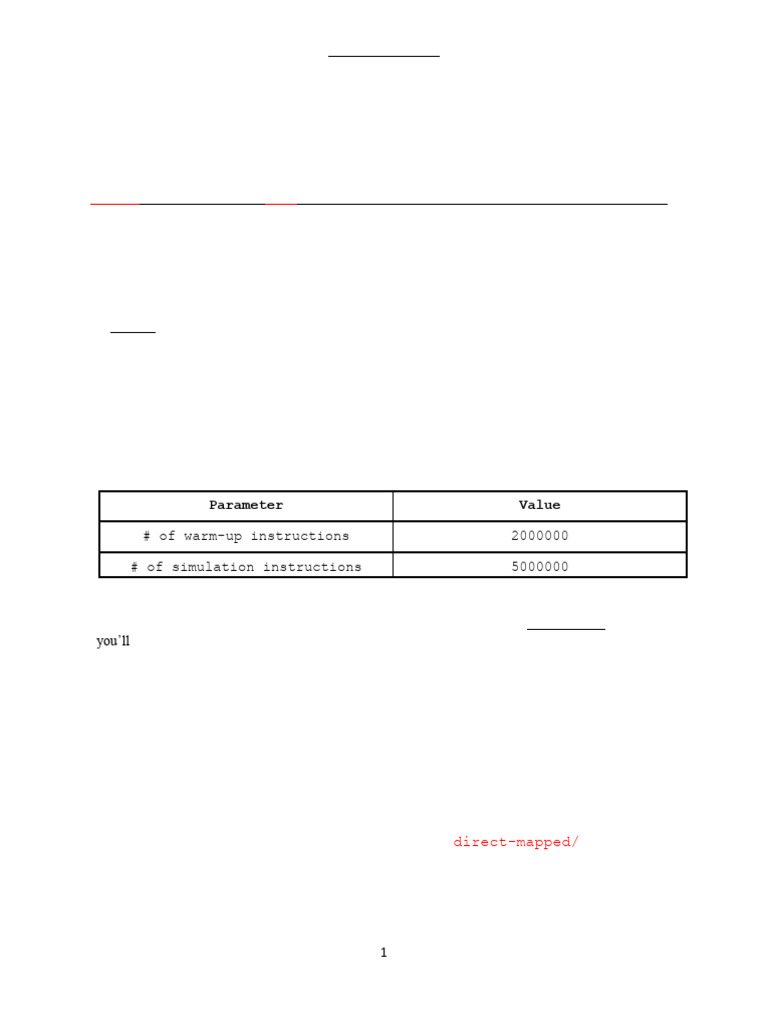 Champsim Simulation Assignment Guide | PDF | Cpu Cache | Software ...